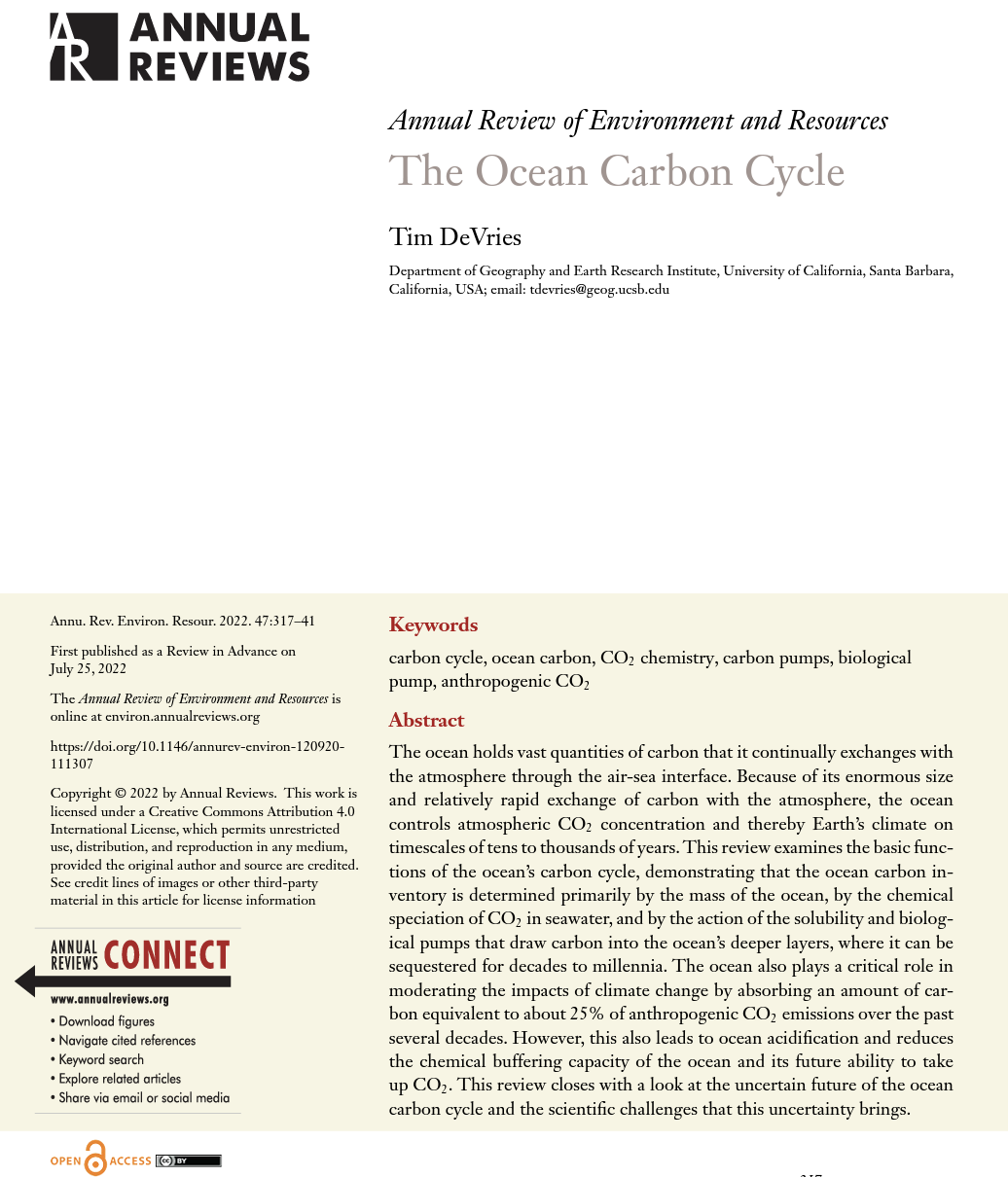 The Ocean Carbon Cycle | Boosting Blue Forests Education & Capacity ...